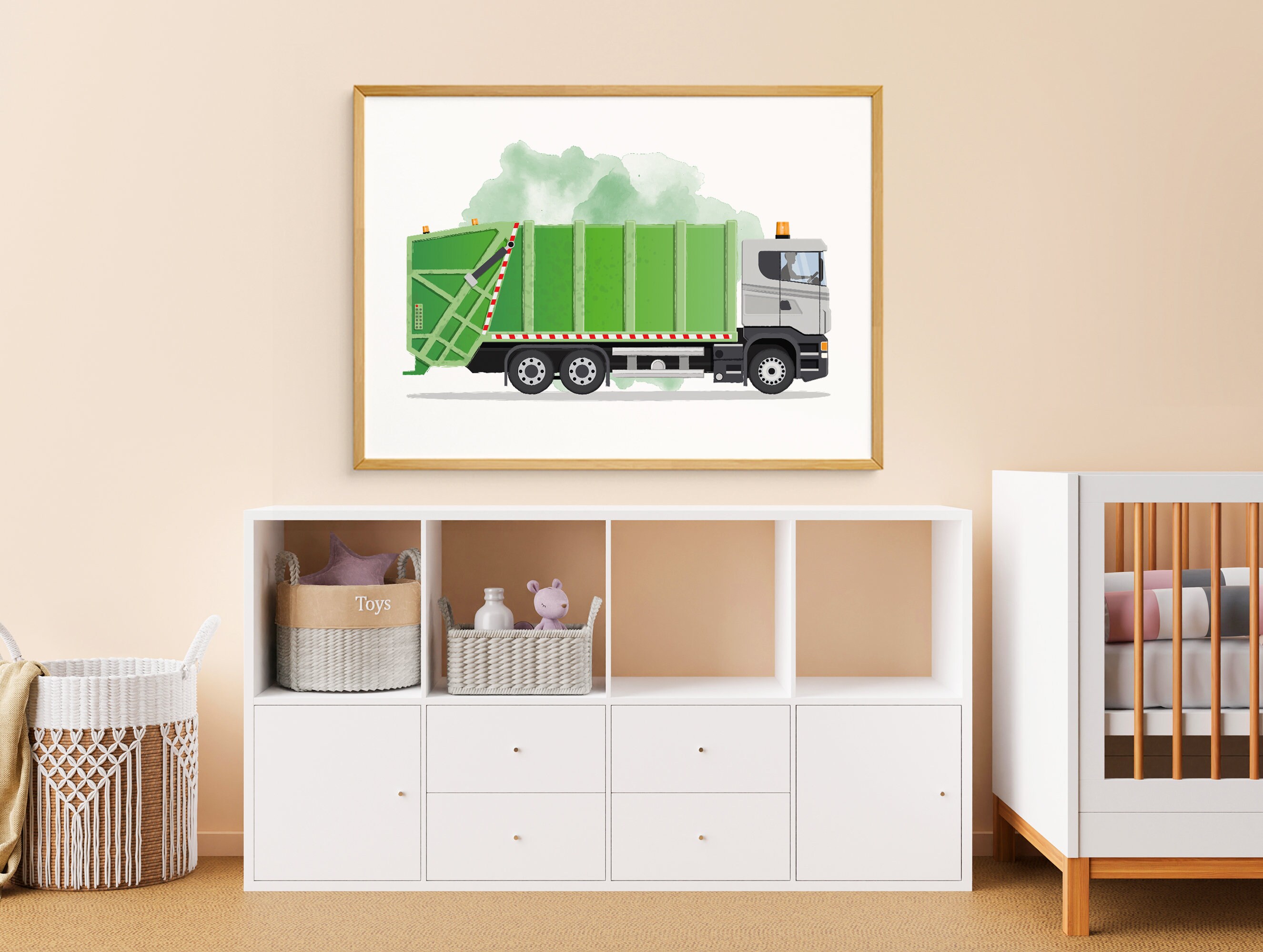 Set of 25 Vehicle Prints, Free Time Poster, Kids Wall Prints ...