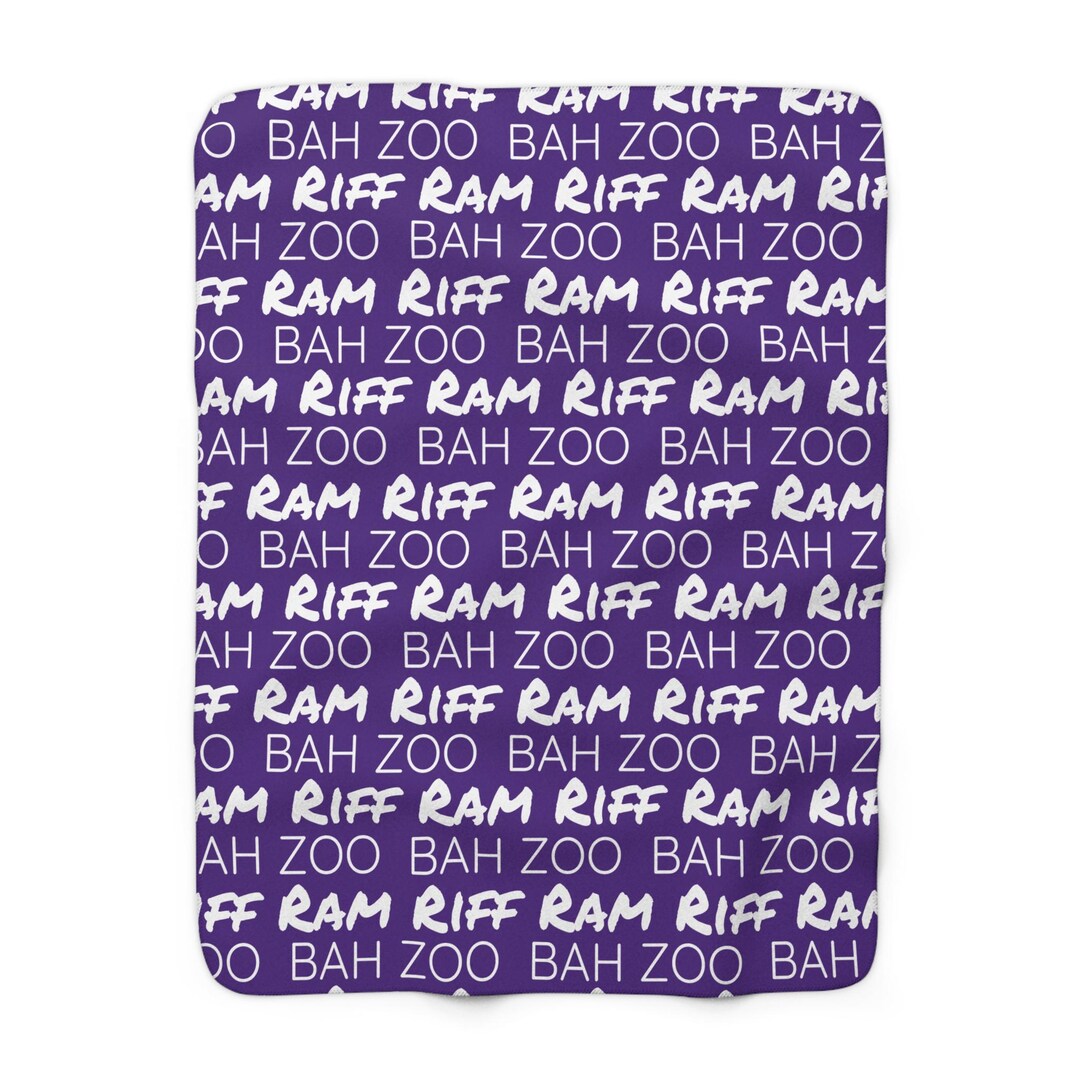 TCU Horned Frogs Sherpa Fleece Blanket - Riff Ram Home Decor Throw - Etsy