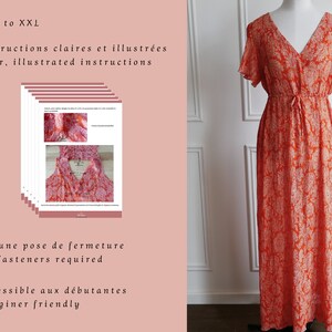 Sewing Pattern Summer Maxi Dress Boho, Sewing Pattern PDF Long Dress - Etsy