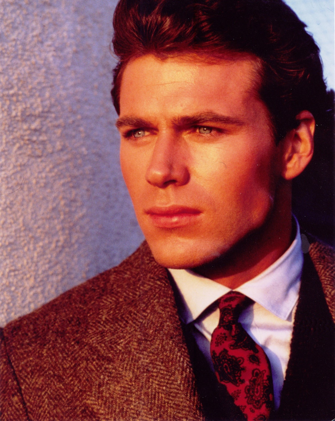 Jon Erik Hexum Fuji 5x7 Vintage Photo Young Sexy Actor Soap Opera Star ...