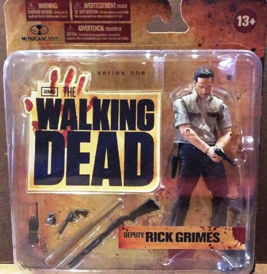 First Edition Rick Grimes Action Figure the Walking Dead Rare Find ...