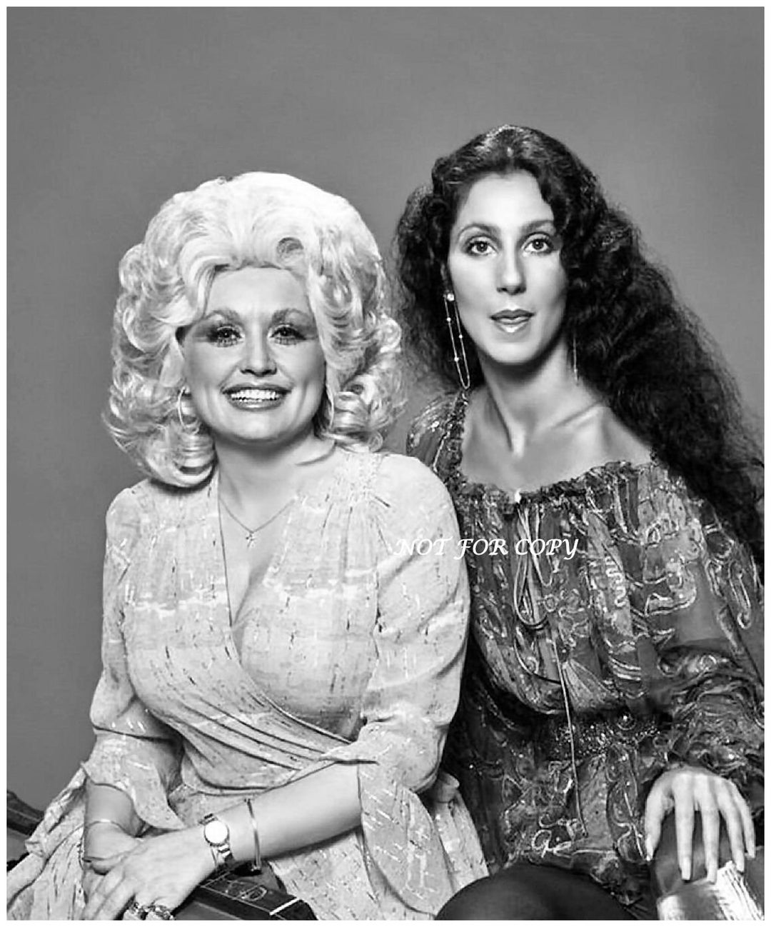 Cher and Dolly Parton 8x10 Press Photo Movie & Music Legends Motown Pop ...