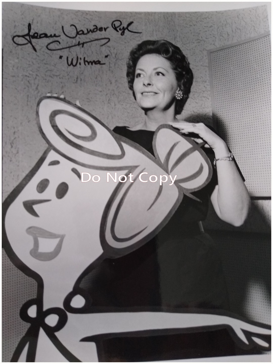 The Flintstone Jean Vander Pyl 8X10 Original Autographed Press Photo ...