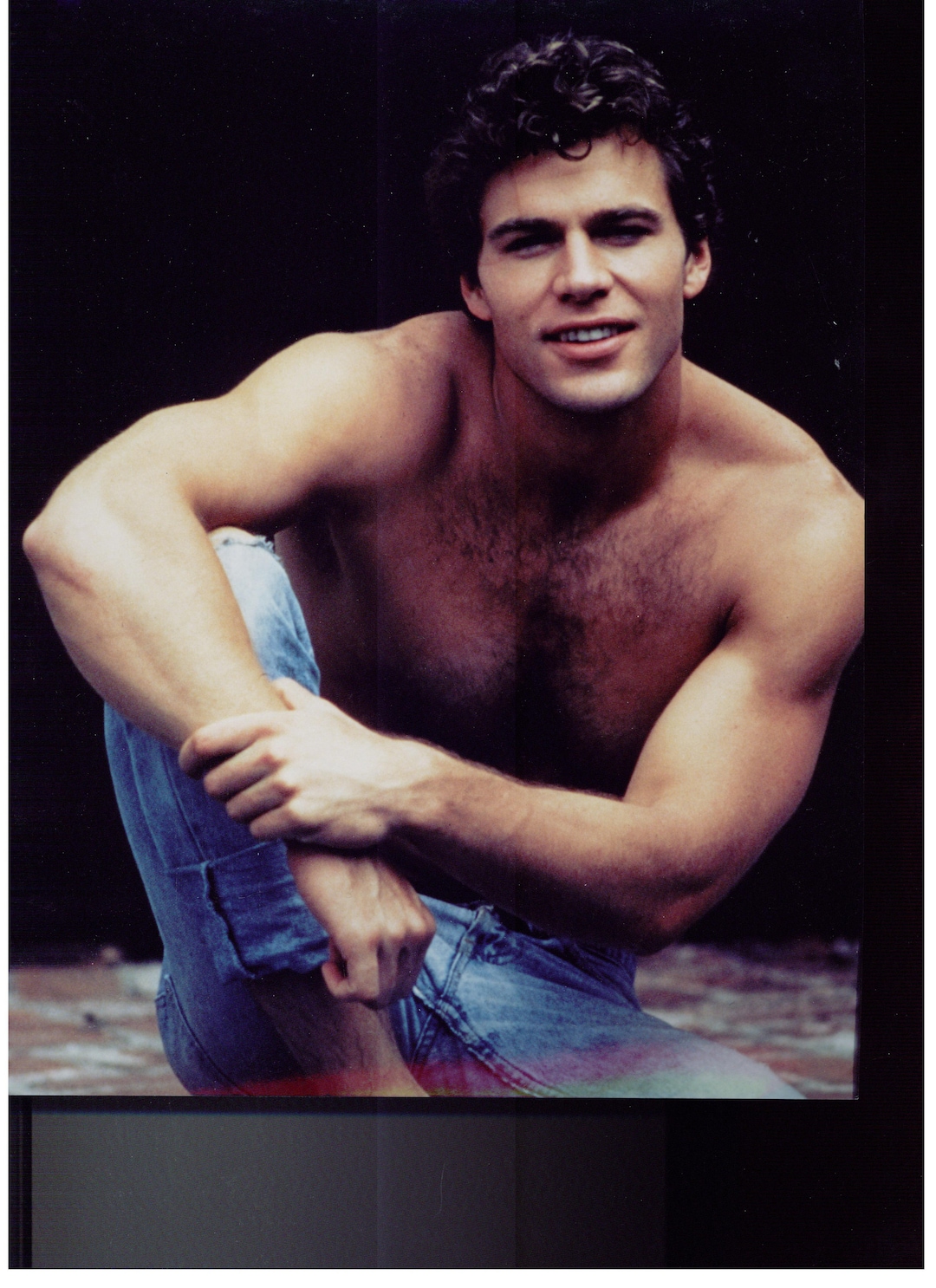 Jon Erik Hexum Fuji 5x7 Vintage Photo Young Sexy Actor Soap Opera Star ...