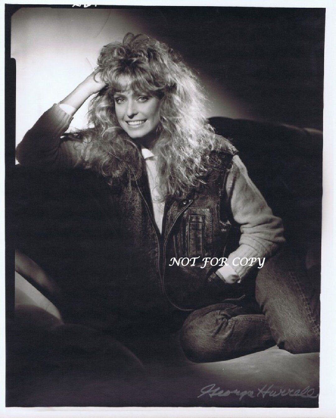 Farrah Fawcett 8X10 Press Photo Music Legend Movie Legend Hurrell hfflg ...