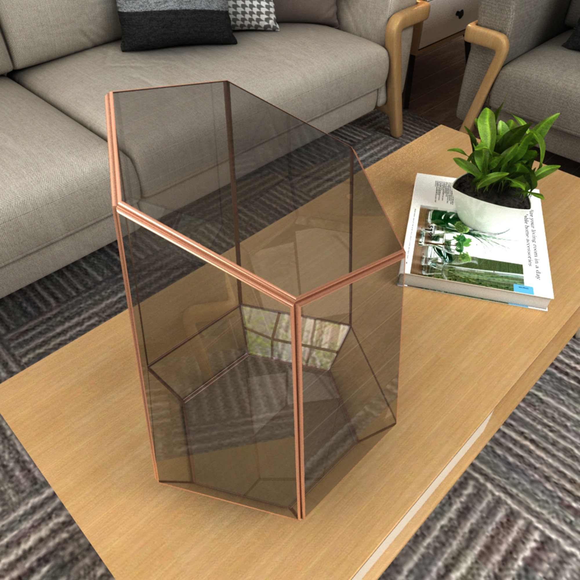 Digital Printable PDF Glass Terrarium Pattern Template - Etsy