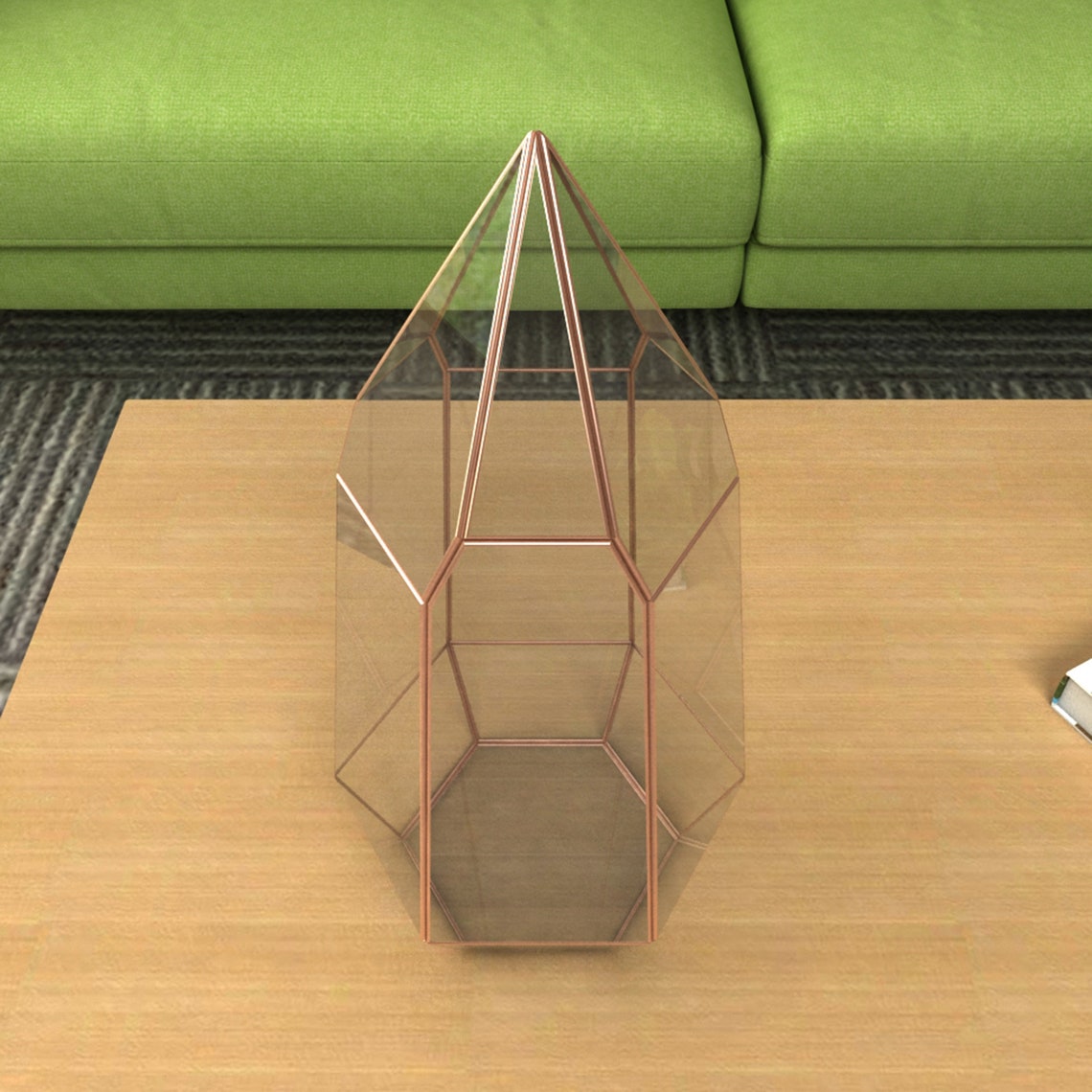 Digital Printable PDF Glass Terrarium Creat Pattern Template, Geometric ...