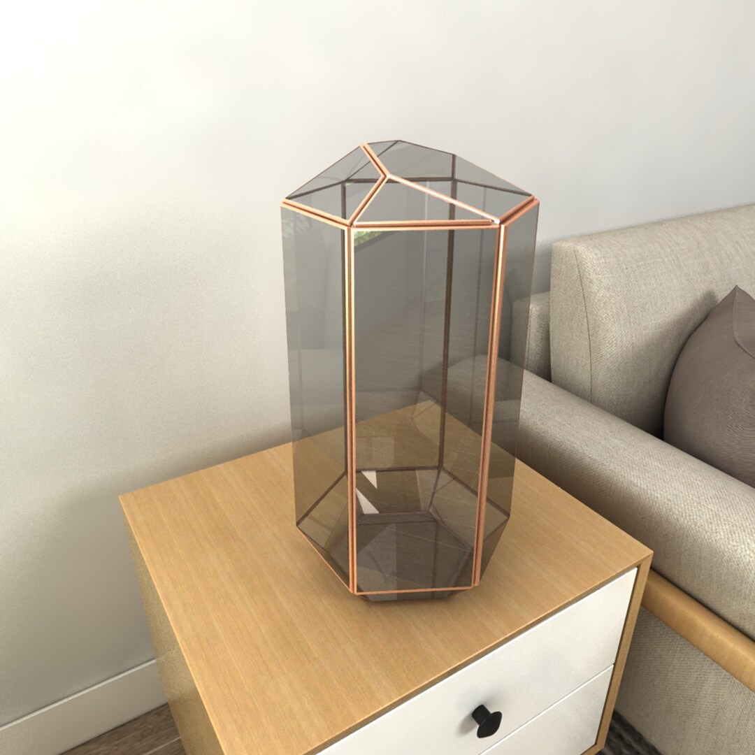 Geometric Glass Terrarium Pattern Template: DIY Craft (PDF) - Etsy