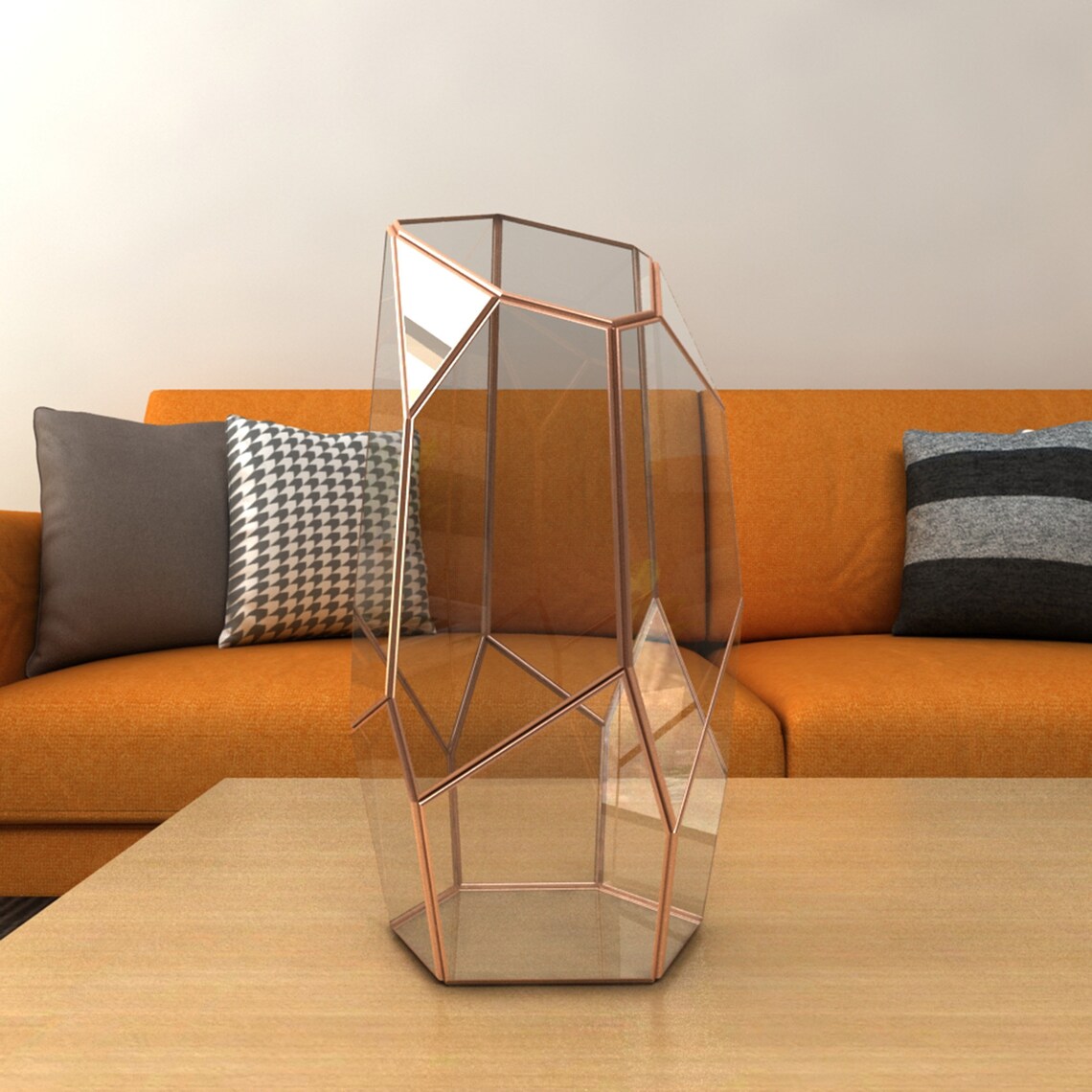 Digital Printable PDF Glass Terrarium Creat Pattern Template, Geometric ...