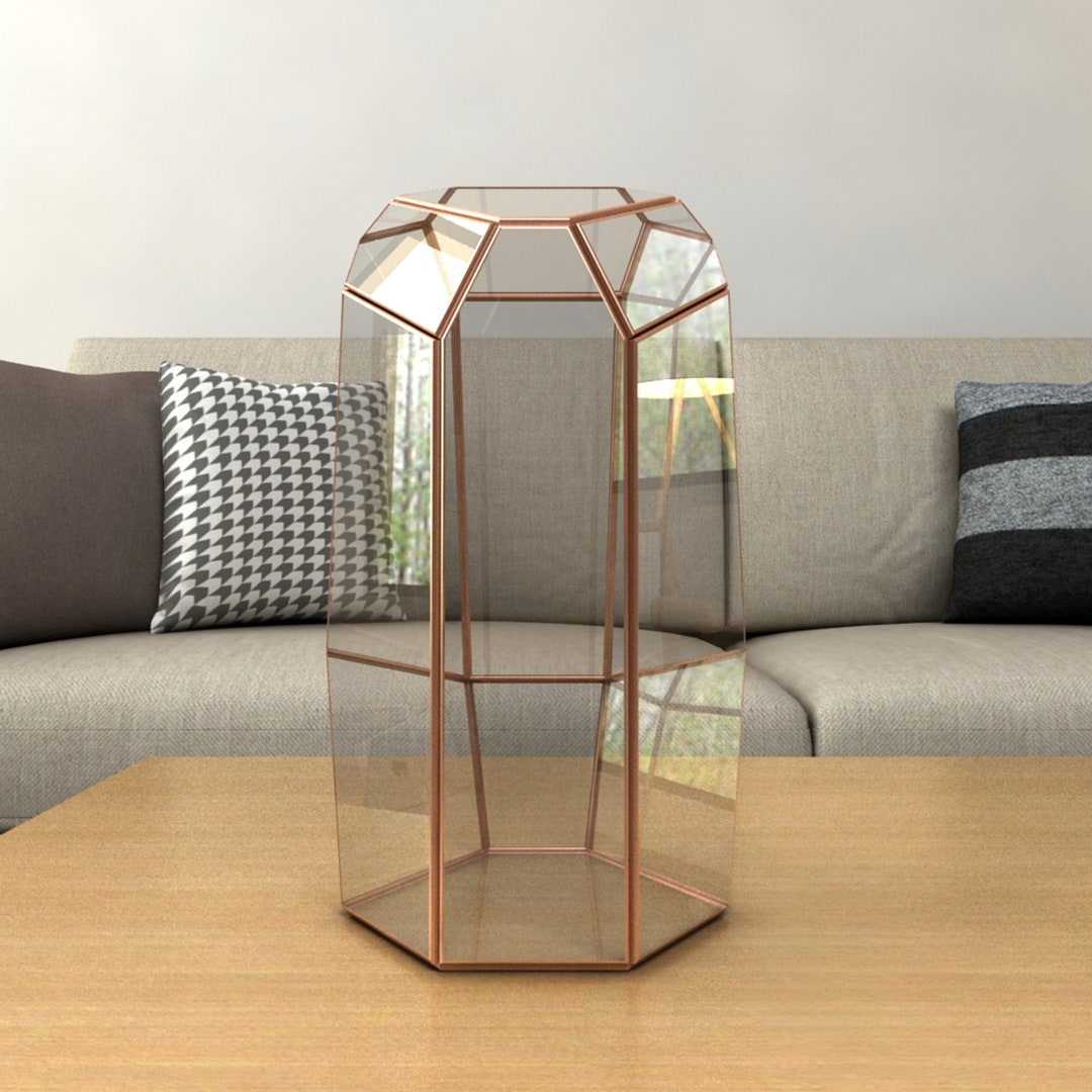 Geometric Glass Terrarium Pattern: DIY Polygonal Template (PDF) - Etsy