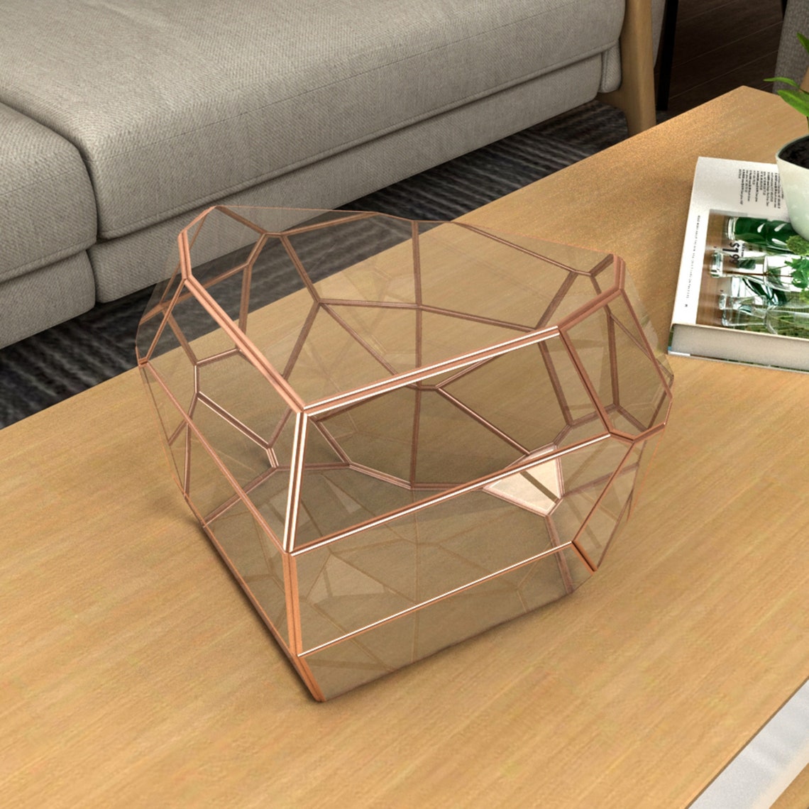 Digital Printable PDF Glass Terrarium Creat Pattern Template - Etsy