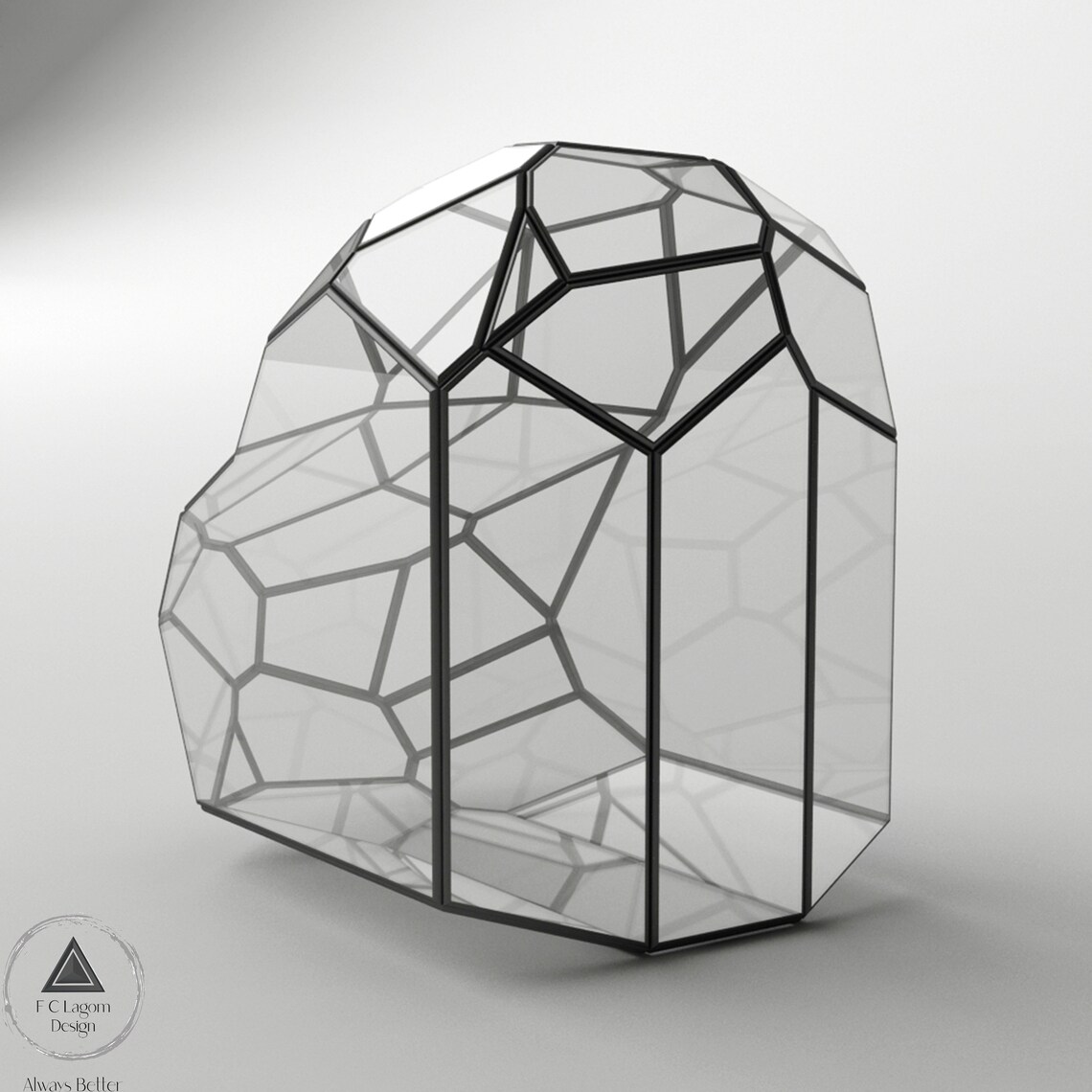 Digital Printable PDF Glass Terrarium Creat Pattern Template, Geometric ...