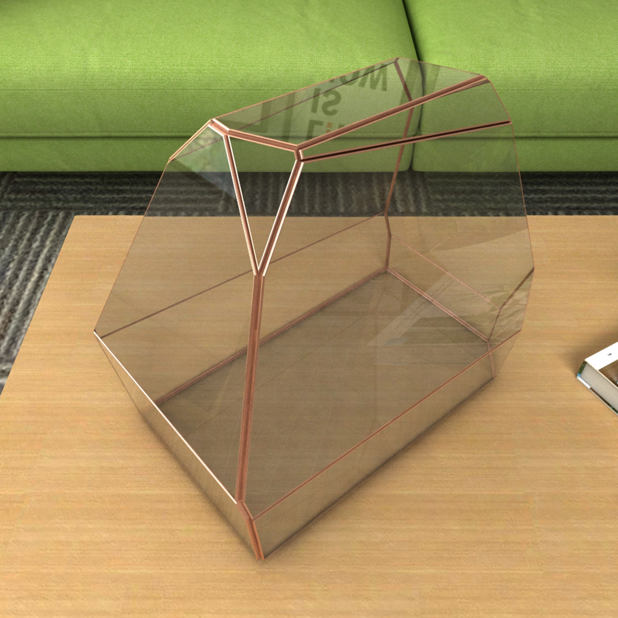 Digital Printable PDF Glass Terrarium Creat Pattern Template, Geometric ...