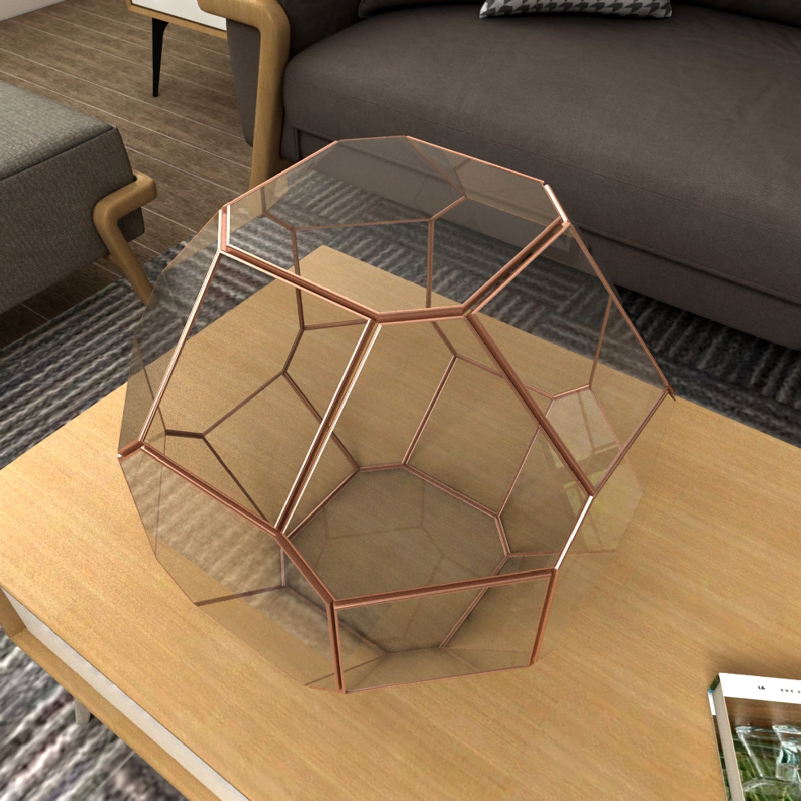 Digital Printable PDF Glass Terrarium Creat Pattern Template, Geometric ...