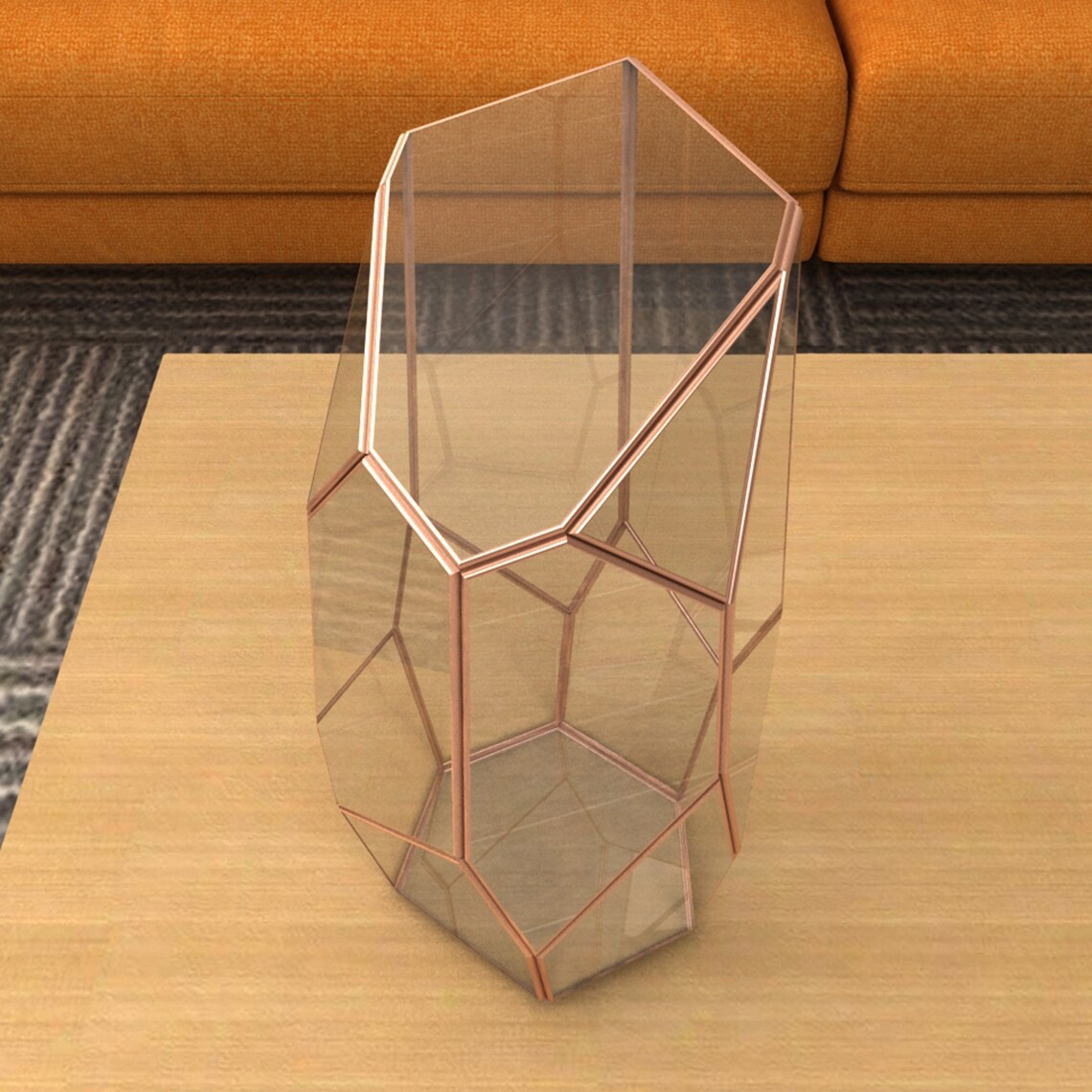 Digital Printable PDF Glass Terrarium Creat Pattern Template, Geometric ...