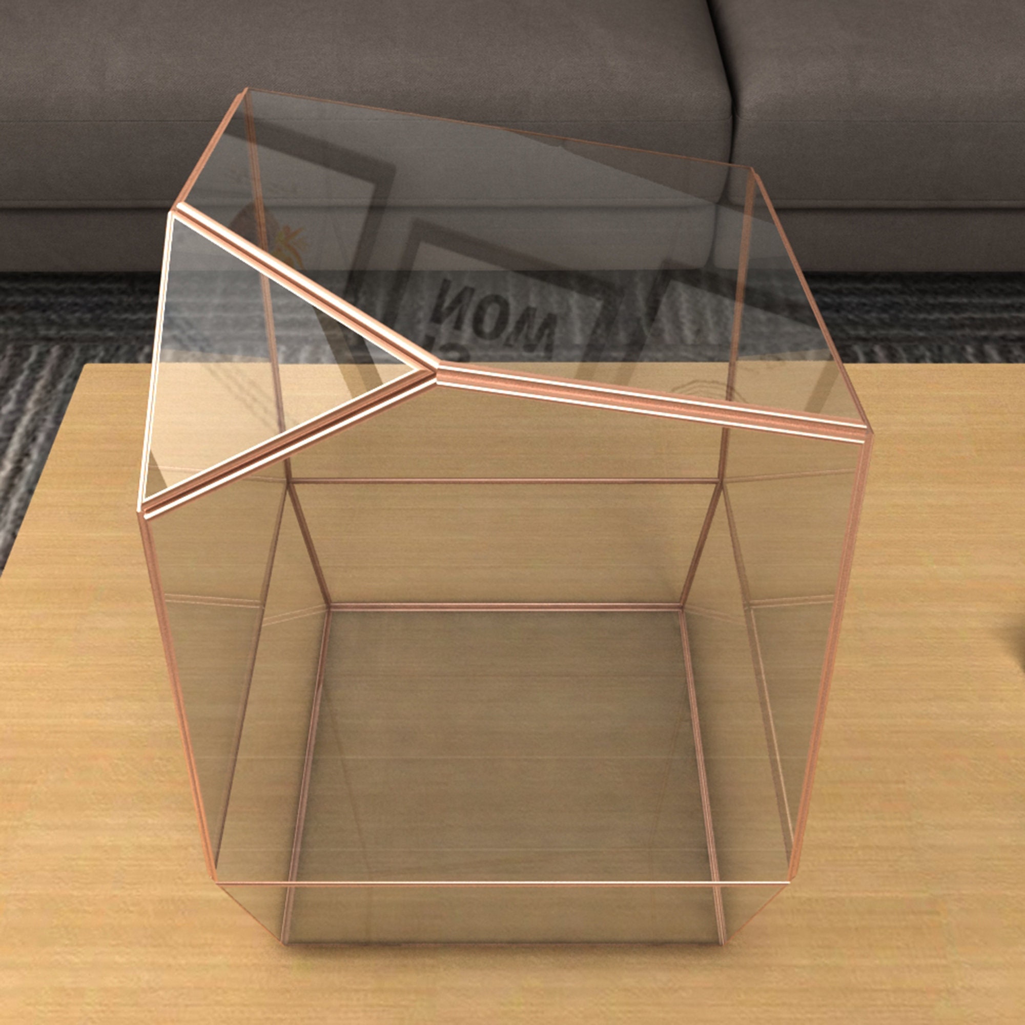 Digital Printable PDF Glass Terrarium Creat Pattern Template, Geometric ...