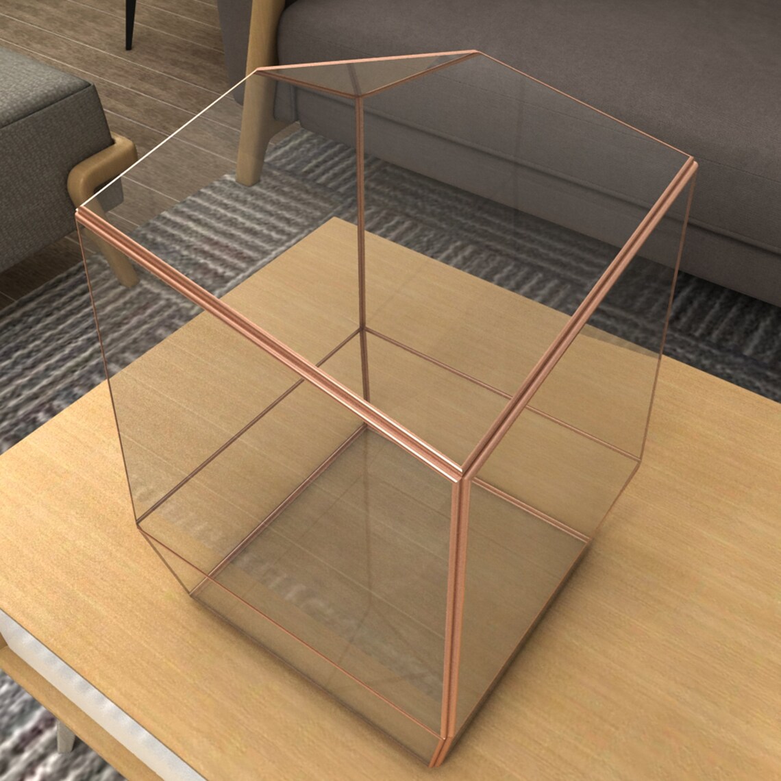 Digital Printable PDF Glass Terrarium Creat Pattern Template, Geometric ...