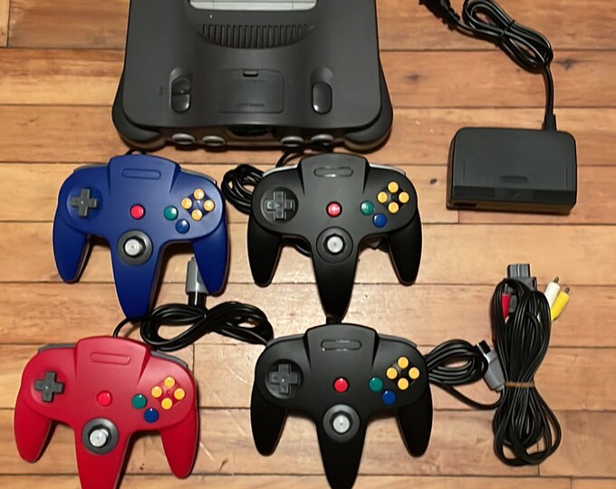 Complete Nintendo 64 Bundle With 4 Controllers Professionally Cleaned ...