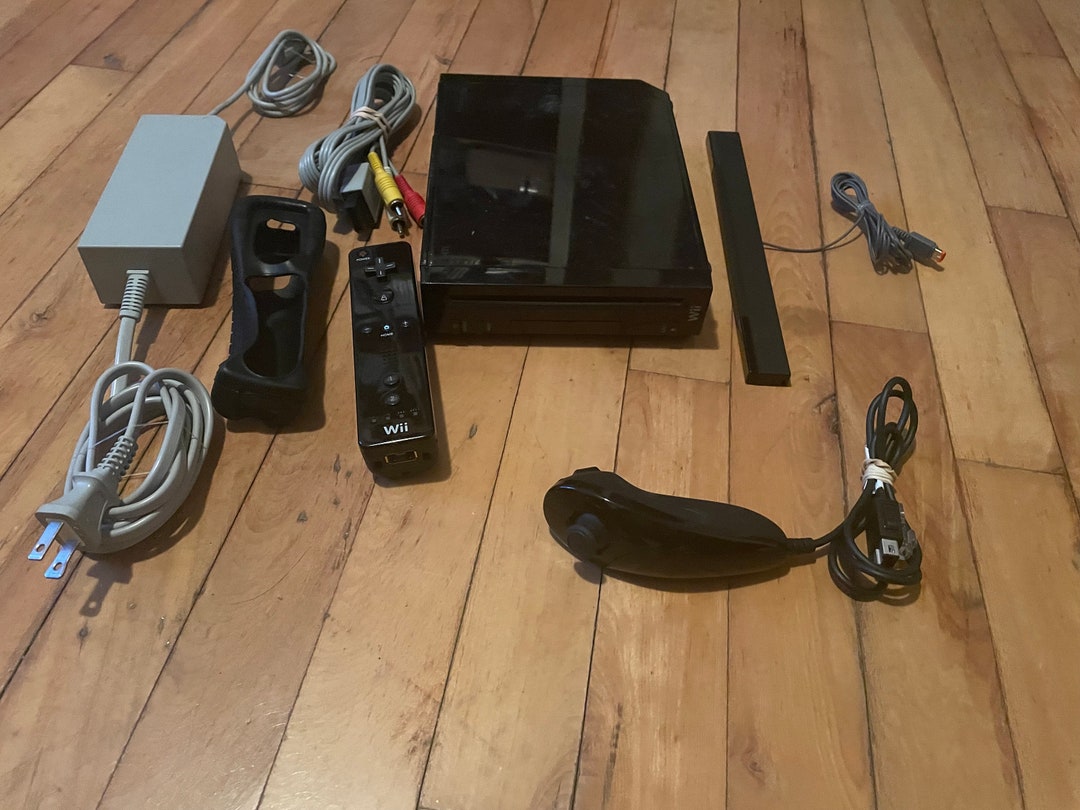 Fully Refurbished Complete Nintendo Wii Console Bundle in Black Super ...