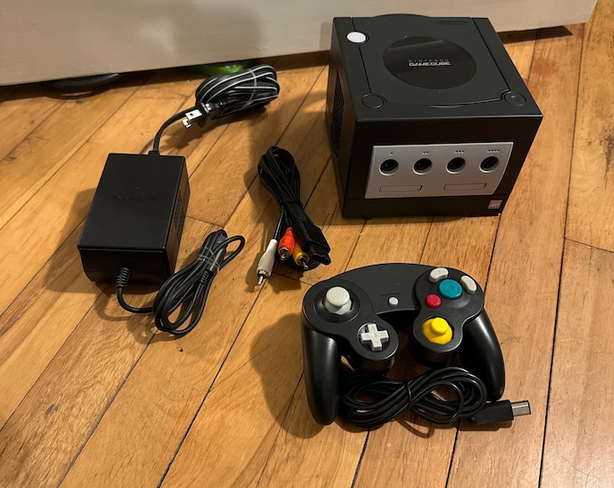 Complete Nintendo Gamecube System Bundle Black All Cleaned and Tested ...
