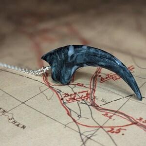 Velociraptor Claw Necklace, Dinosaur Necklace, Dinosaur Pendant ...