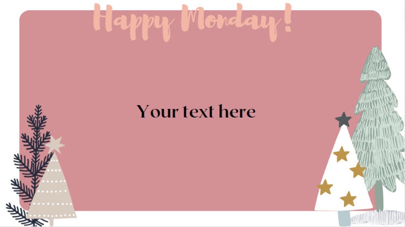 EDITABLE Winter Boho Google Slides & Powerpoint Templates, Holiday ...