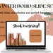 EDITABLE Winter Boho Google Slides & Powerpoint Templates, Holiday ...
