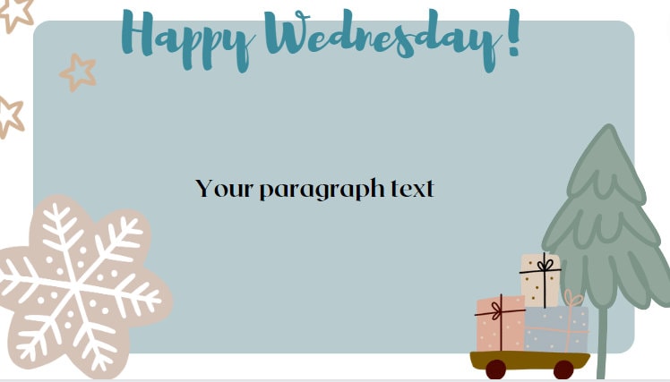 EDITABLE Winter Boho Google Slides & Powerpoint Templates, Holiday ...