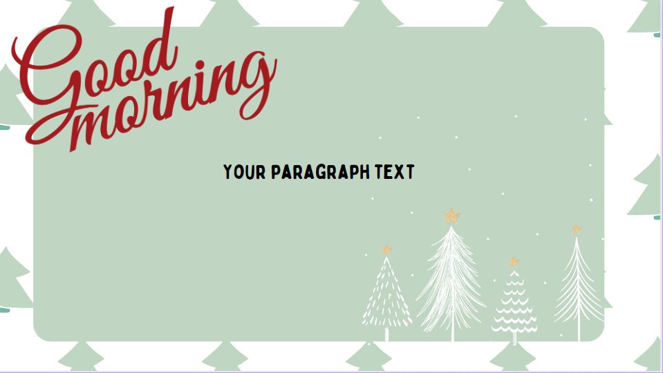 EDITABLE Christmas Slides Template Powerpoint Template Teacher ...