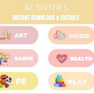 Classroom Schedule, Editable Classroom Printables, School Timetable ...