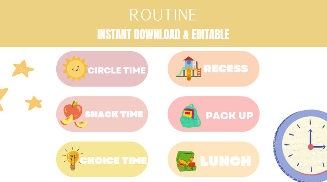 Classroom Schedule, Editable Classroom Printables, School Timetable ...