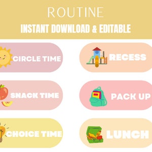 Classroom Schedule, Editable Classroom Printables, School Timetable ...