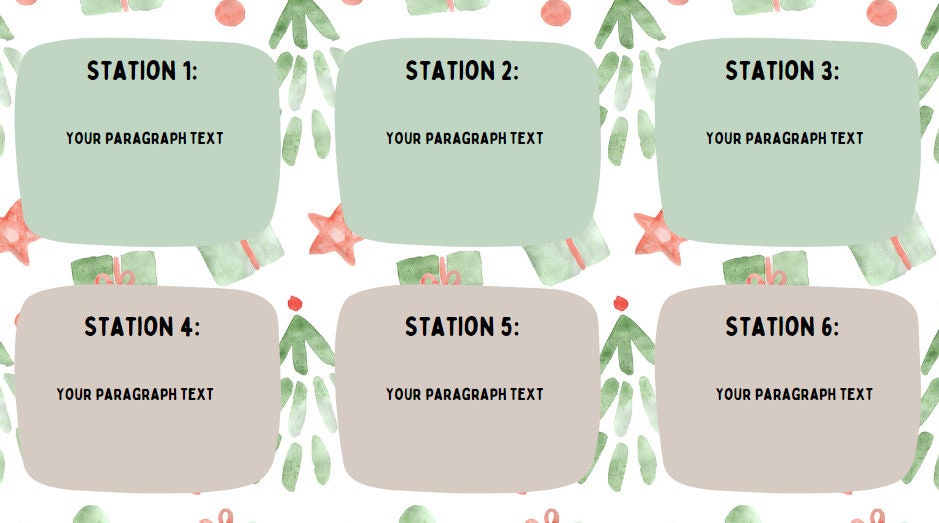 EDITABLE Christmas Slides Template Powerpoint Template Teacher ...