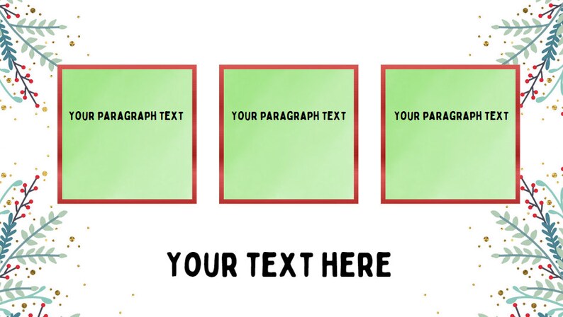 EDITABLE Christmas Slides Template Powerpoint Template Teacher ...