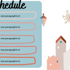 EDITABLE Winter Boho Google Slides & Powerpoint Templates, Holiday ...