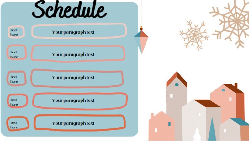 EDITABLE Winter Boho Google Slides & Powerpoint Templates, Holiday ...