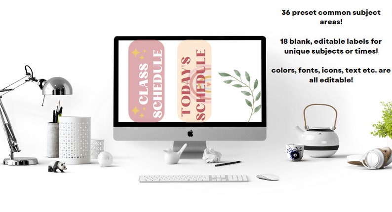 Classroom Schedule, Editable Classroom Printables, School Timetable ...