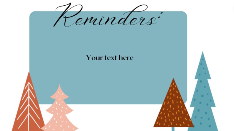 EDITABLE Winter Boho Google Slides & Powerpoint Templates, Holiday ...
