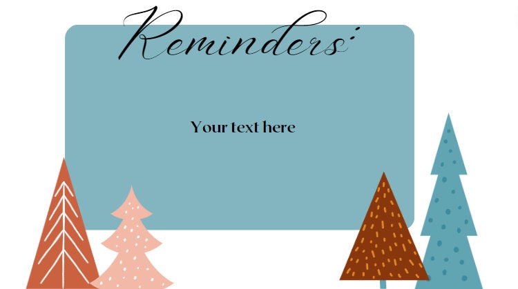 EDITABLE Winter Boho Google Slides & Powerpoint Templates, Holiday ...
