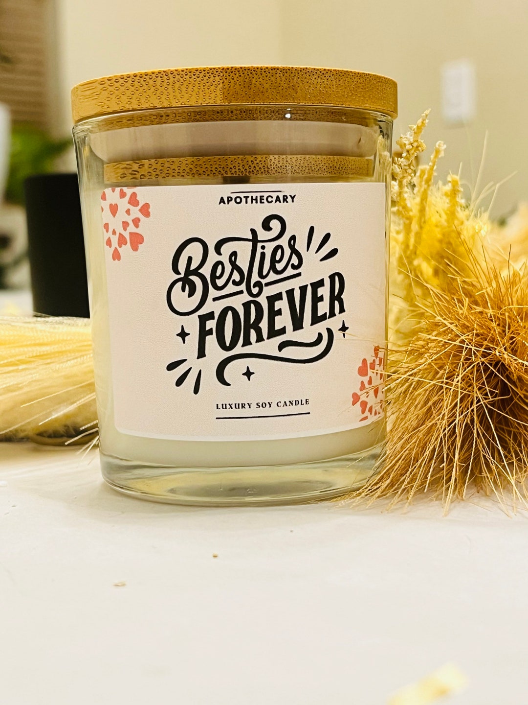 Personalized Candle With Custom Label and Scents. Choose Jar, Scents ...