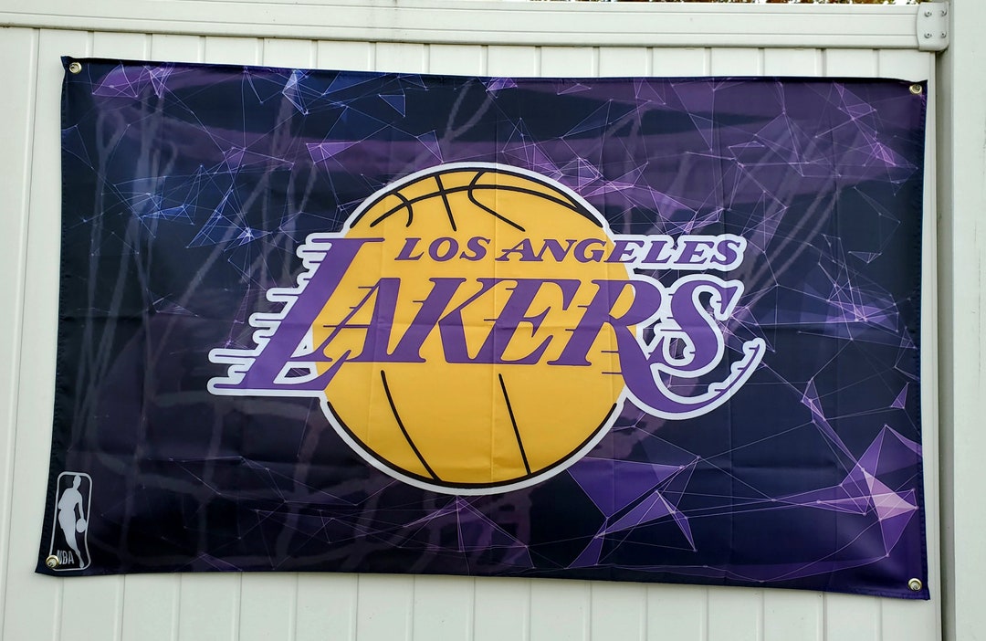 Lakers Los Angeles 36x60 Flag/banner 100D Polyester 4 Grommets Brand ...