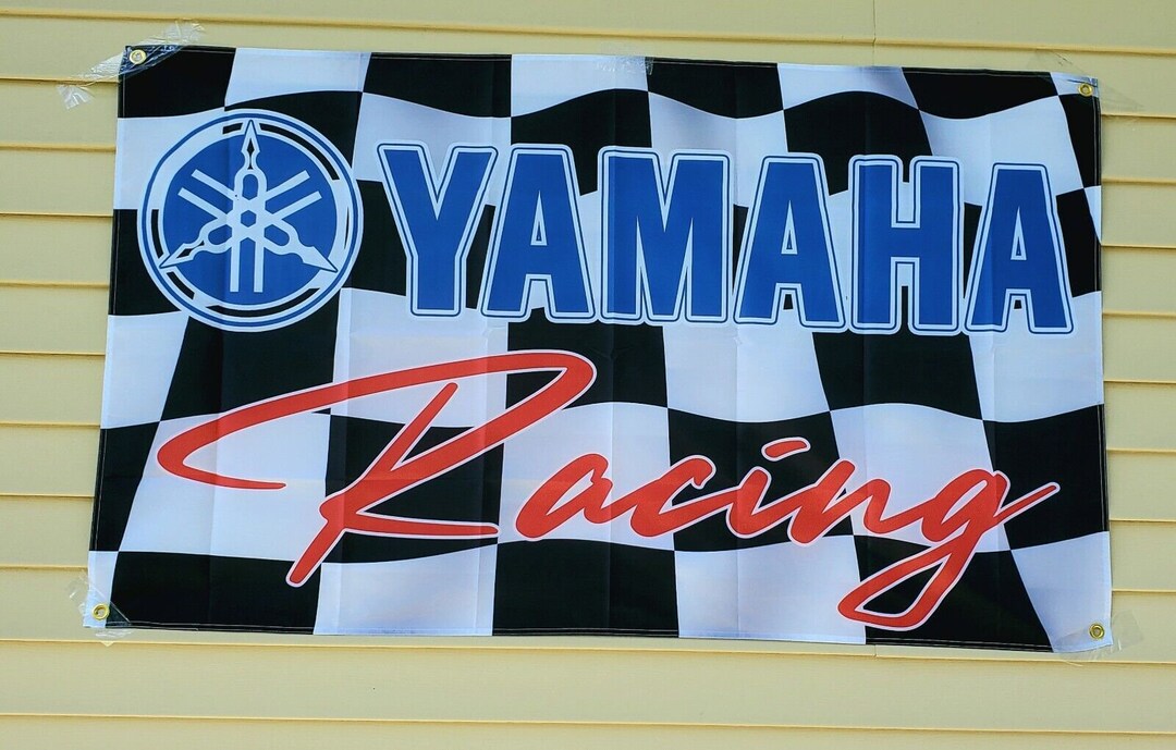 Yamaha Racing 36x60 Flag/banner 100D Polyester 4 Grommets for Bar Brand ...
