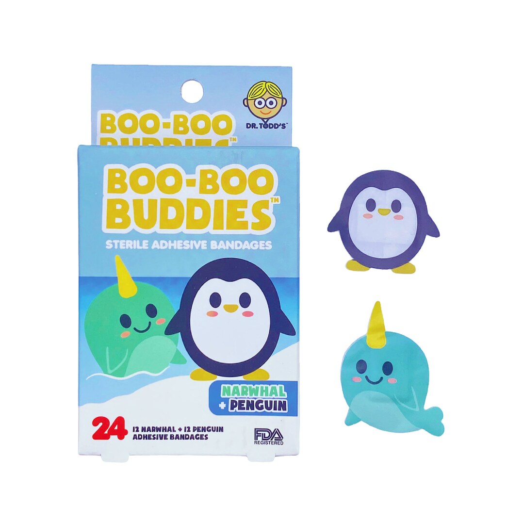 Narwhal and Penguin Self-adhesive Bandages - Sterile and Waterproof - Etsy