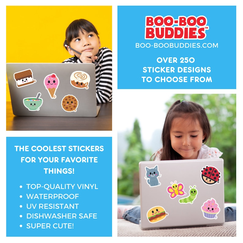 Snowcone and Popsicle Sticker Sheet, Boo Boo Buddies Popsicle and ...
