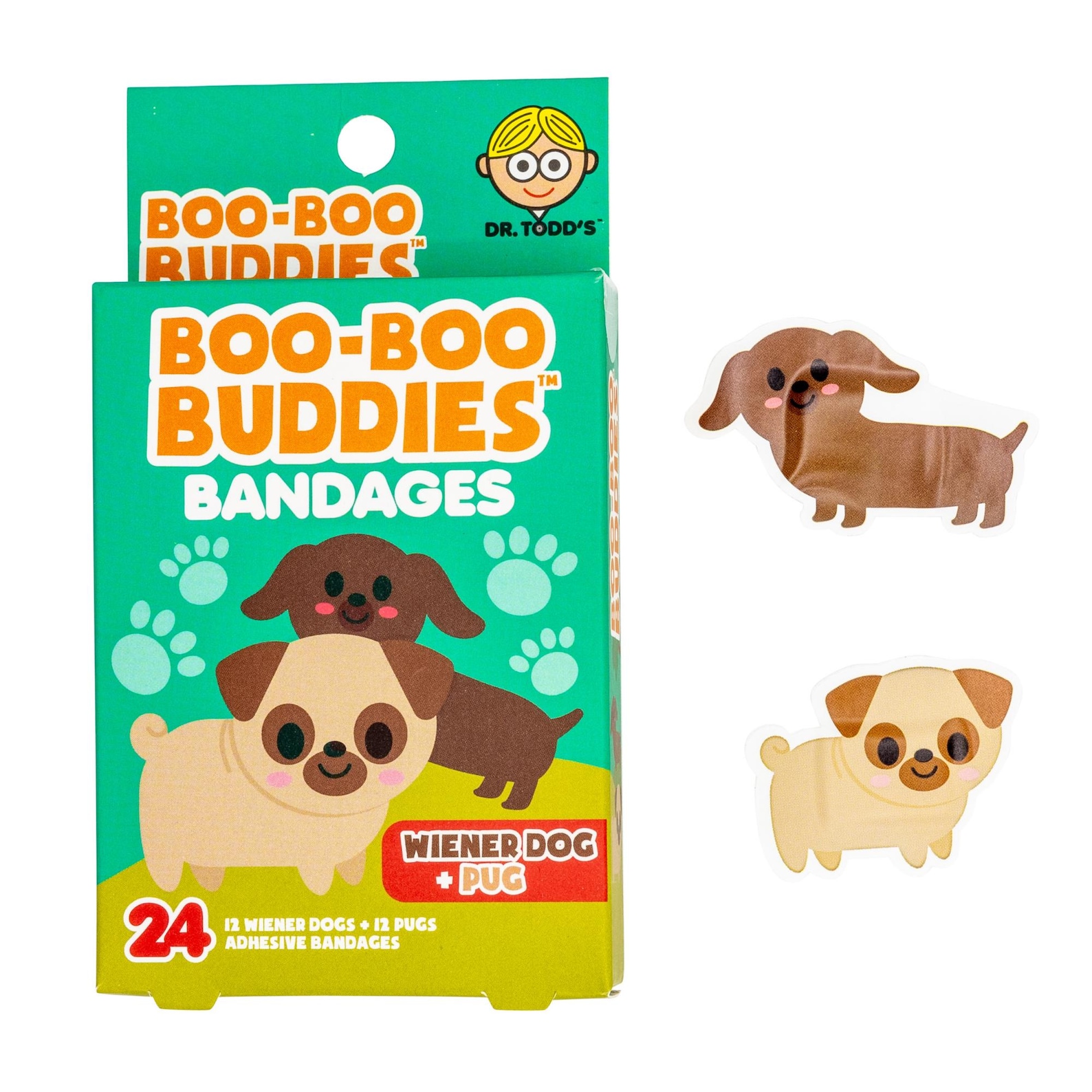 Wiener Dog and Pug Bandages, Stocking Stuffer, Holiday Gifts, Cute ...
