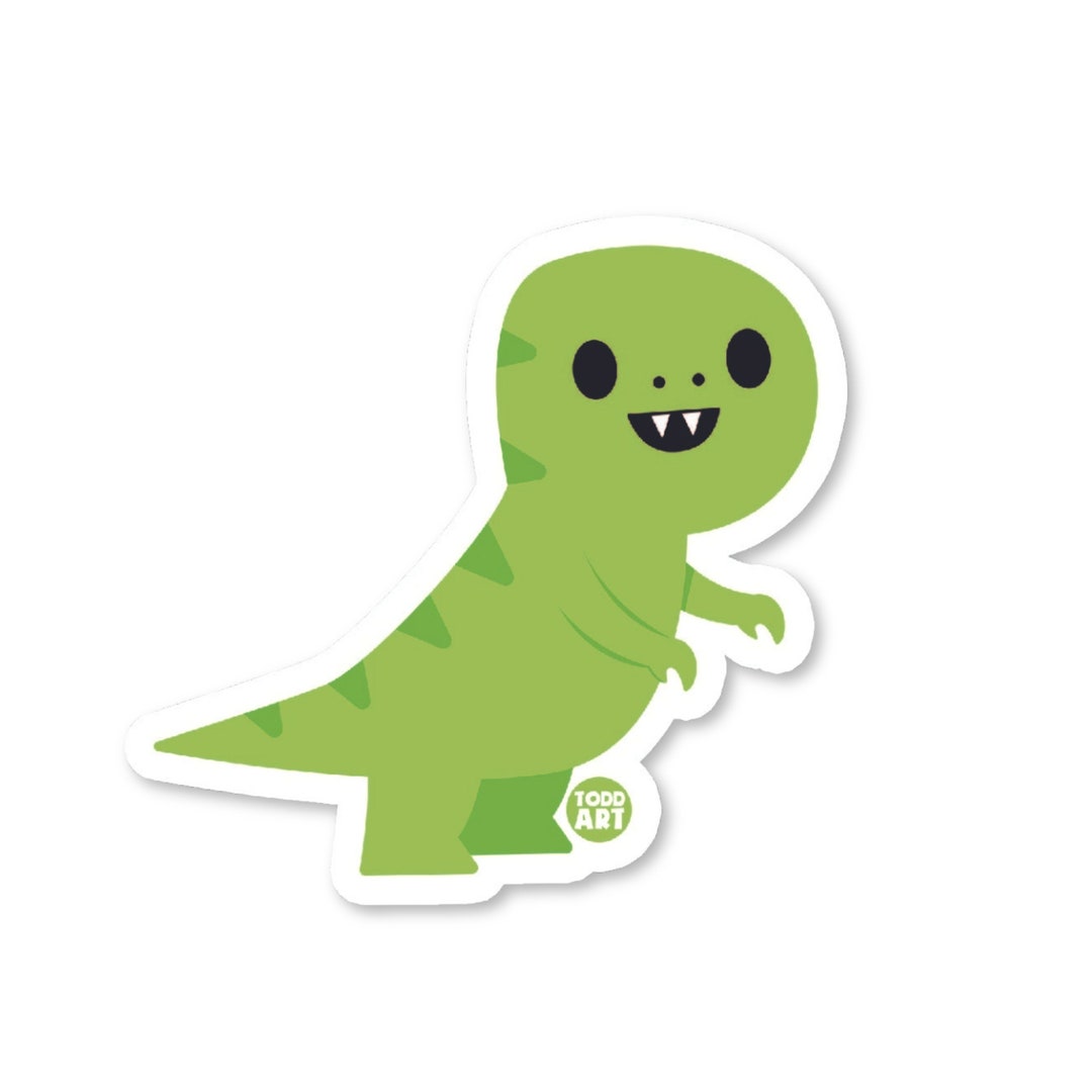 T-rex Dinosaur Sticker -3 Inch Vinyl, Kids Gift, Party Favor, Stocking ...