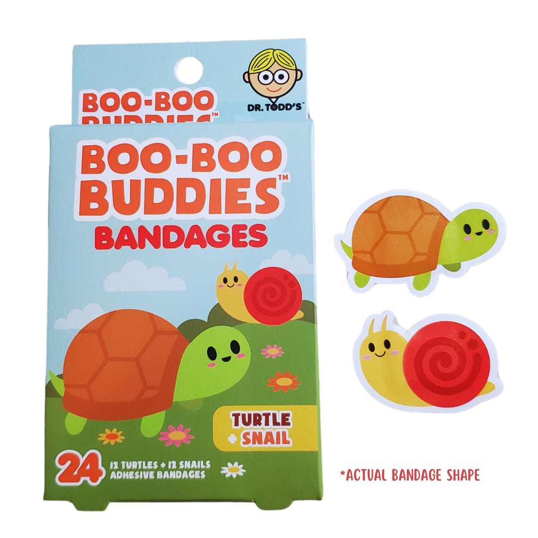 Turtle and Snail Bandages: Fun Kids Bandaids - Etsy