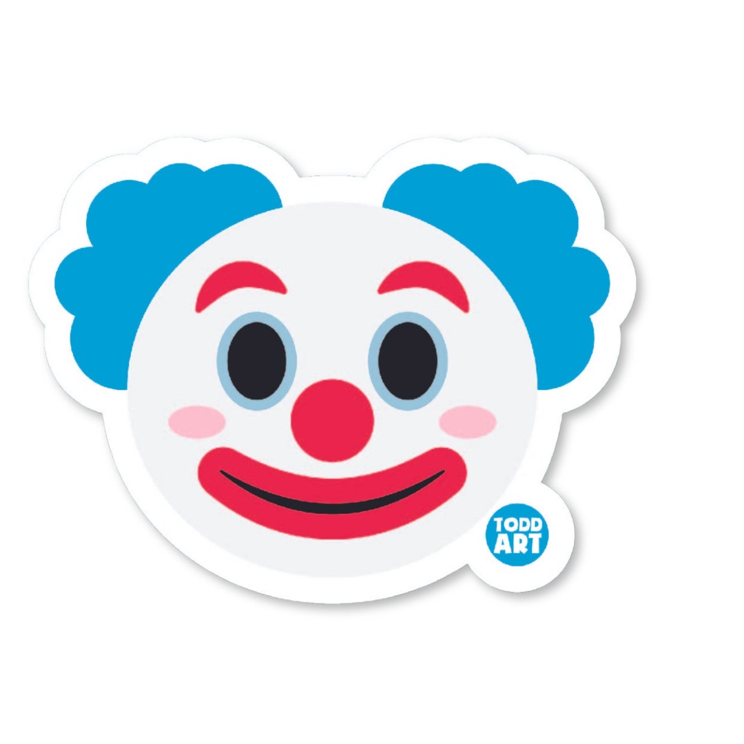 CLOWN Sticker -3 Inch Vinyl, Kids Gift, Party Favor, Stocking Stuffers ...