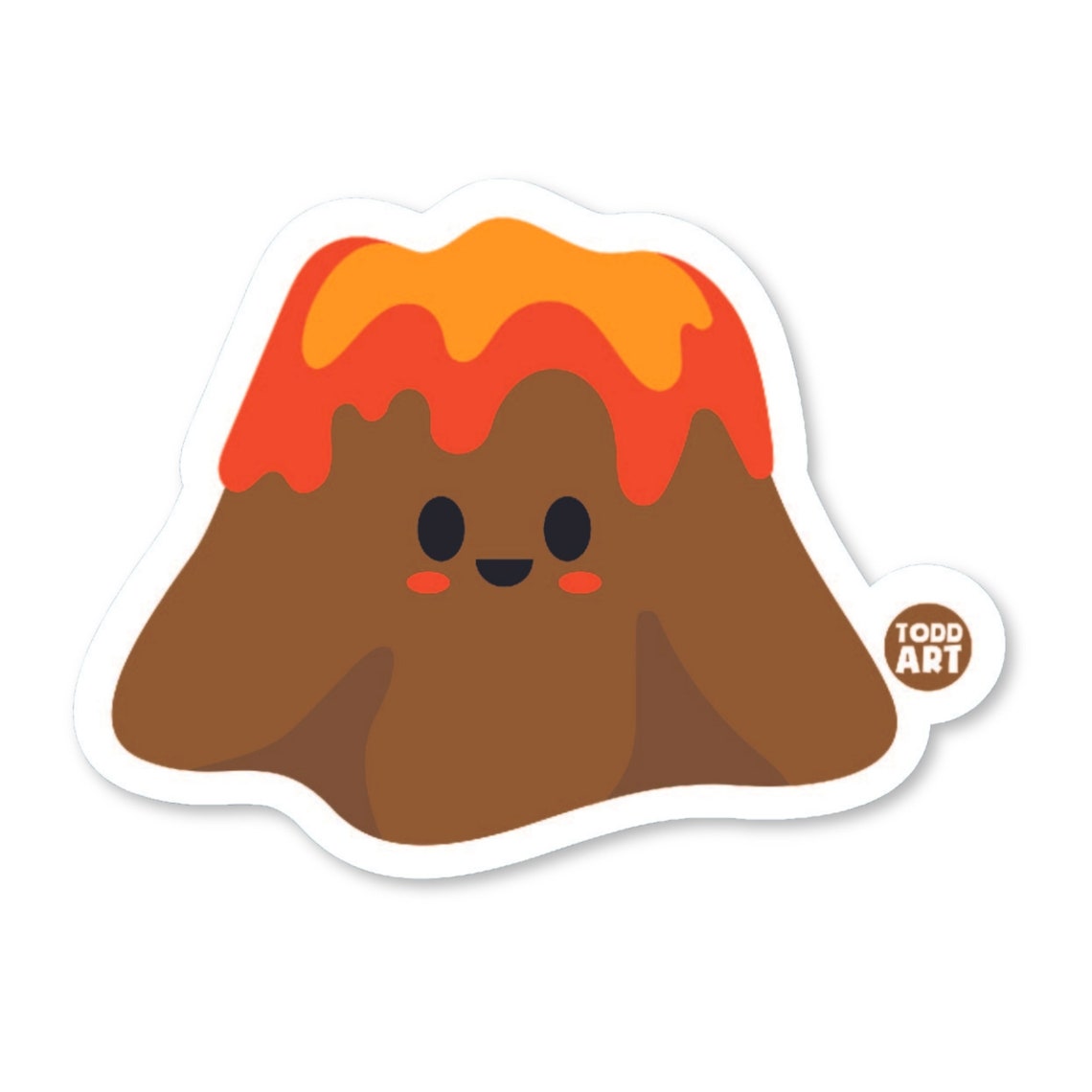VOLCANO Sticker -3 Inch Vinyl, Kids Gift, Party Favor, Stocking ...