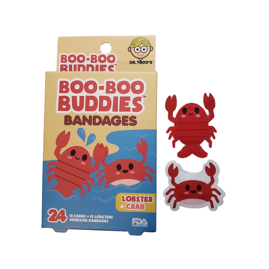 Lobster & Crab Adhesive Bandages: Fun Kids Stocking Stuffer - Etsy